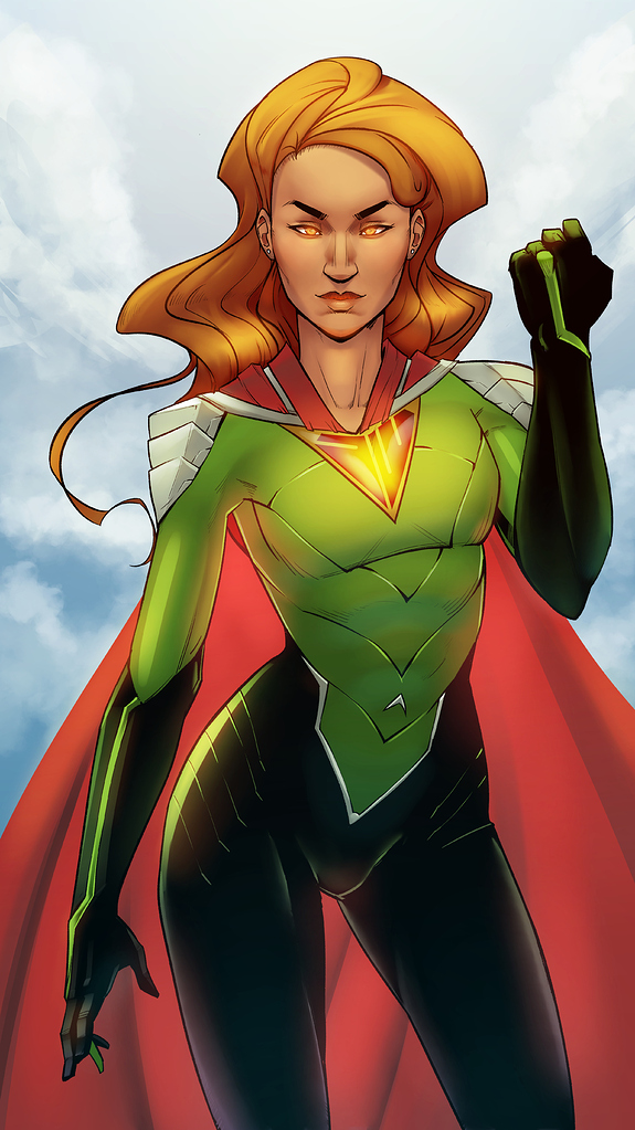 Super Heroine artwork; personal project - Finished Artworks - Krita Artists