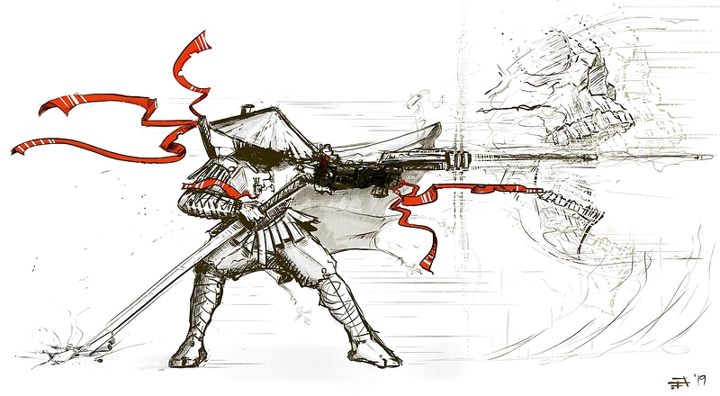 Cyber Samurai - Finished Artworks - Krita Artists