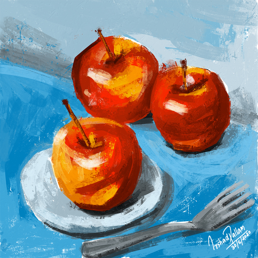 Apple Still Life - Finished Artworks - Krita Artists