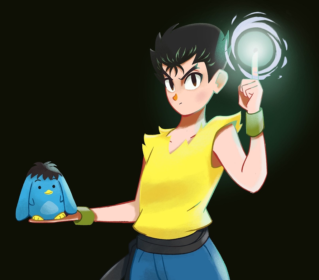 Yusuke Urameshi Fan Art - Yuyu Hakusho - Finished Artworks - Krita Artists
