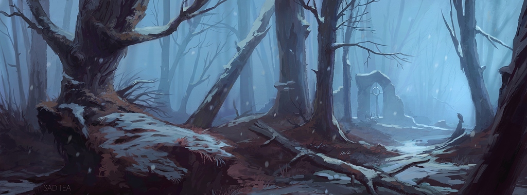 Snow in the woods - Finished Artworks - Krita Artists