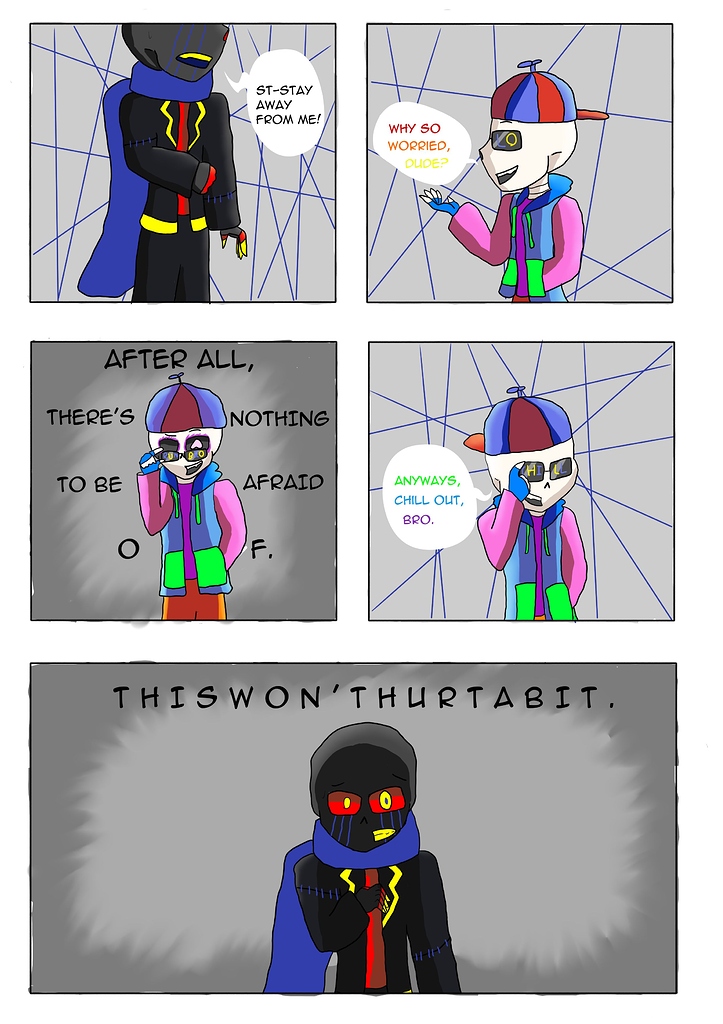 Undertale Fan Comic, Page 1 - Finished Artworks - Krita Artists