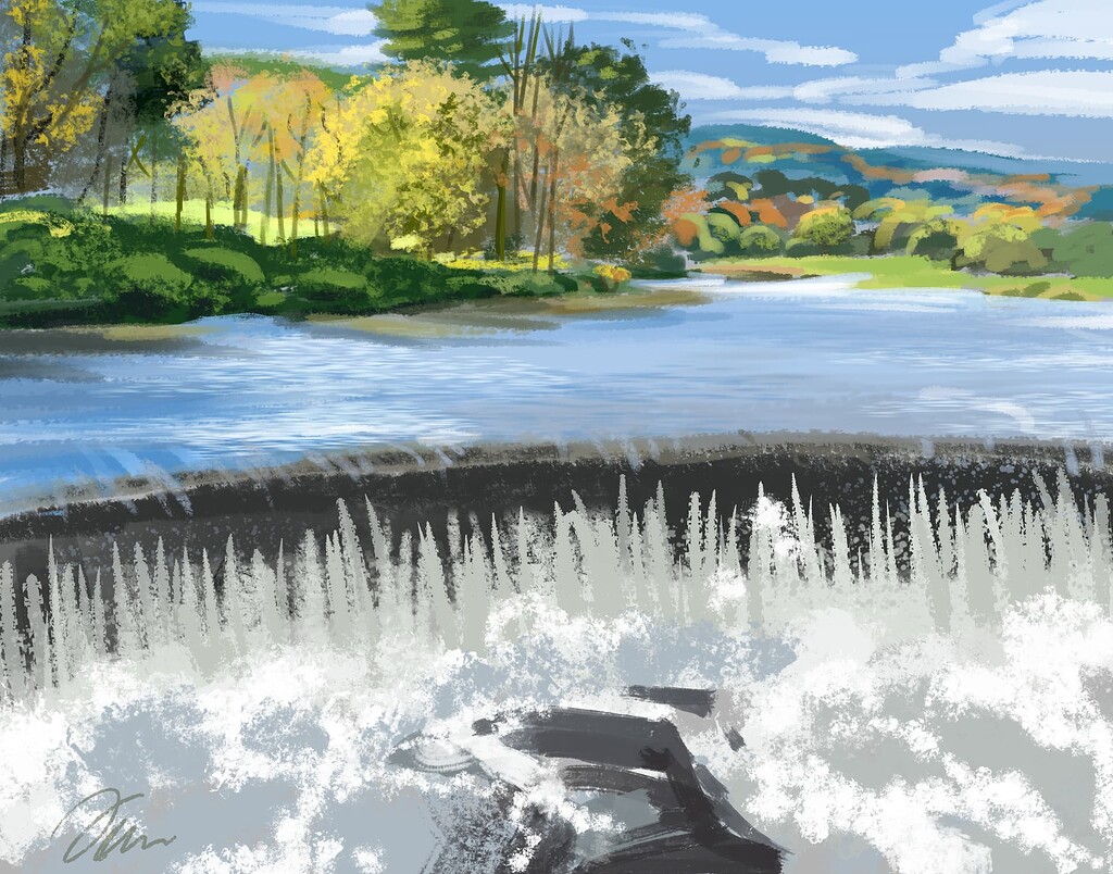 River Dam - Finished Artworks - Krita Artists