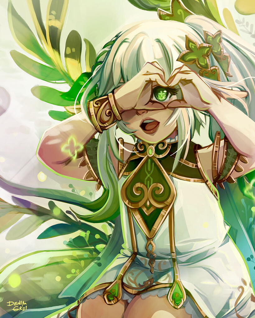 Genshin Impact - Nahida Fanart 🌱 - Finished Artworks - Krita Artists