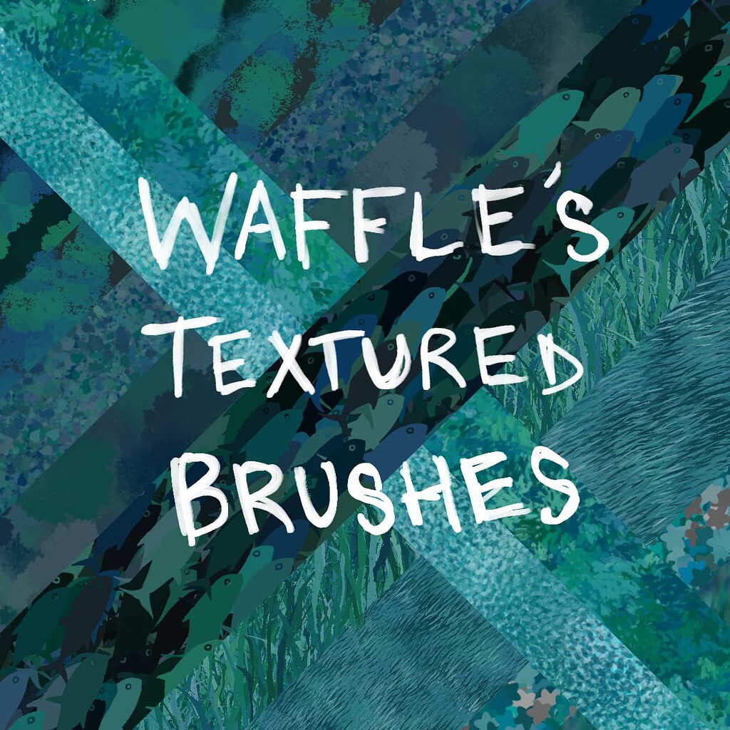 Waffle's Textured Brush Pack - Brushes and Bundles - Krita Artists