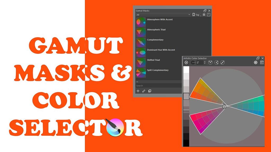 KRITA 5.1.5 - A full tutorial on GAMUT MASKS and COLOR SELECTOR_Use ...