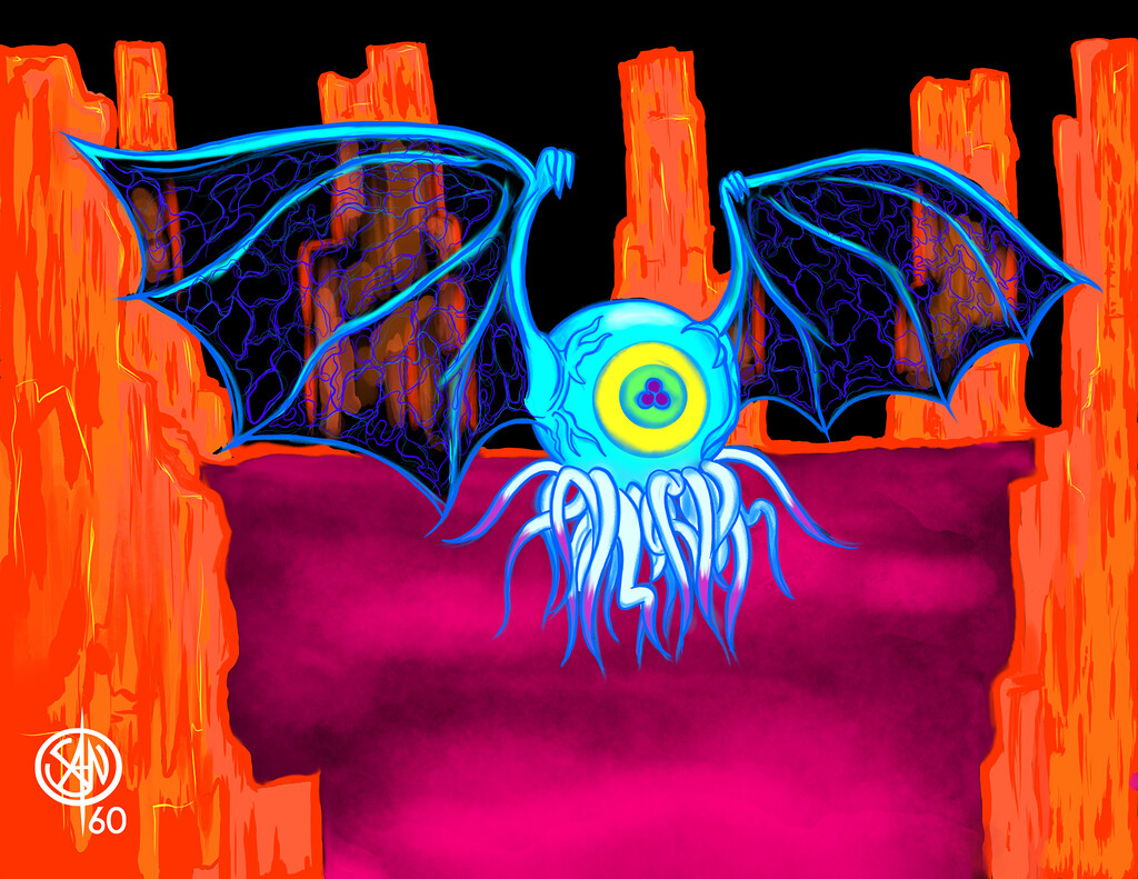 Winged Creature DG - Finished Artworks - Krita Artists
