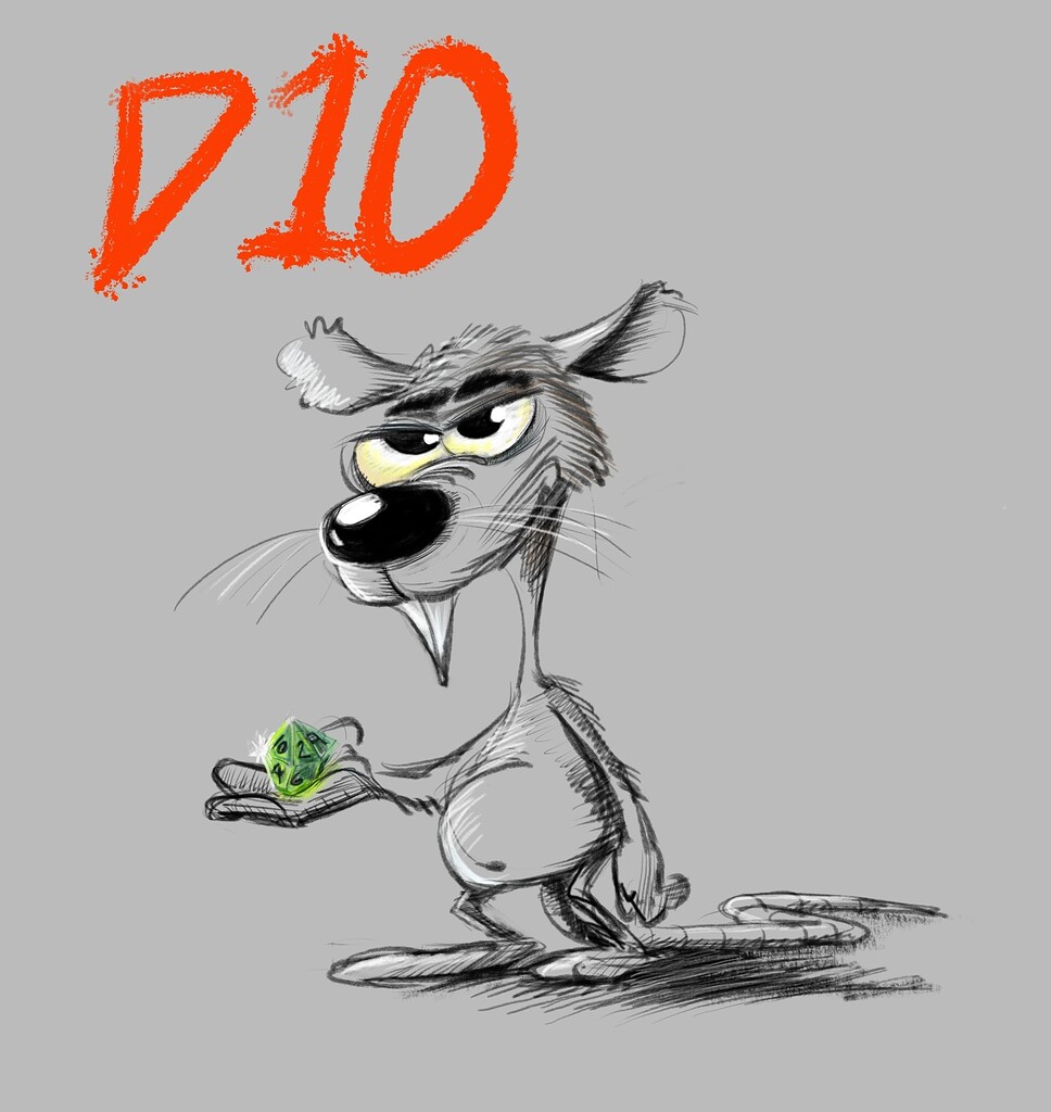 D&D Rat - Finished Artworks - Krita Artists