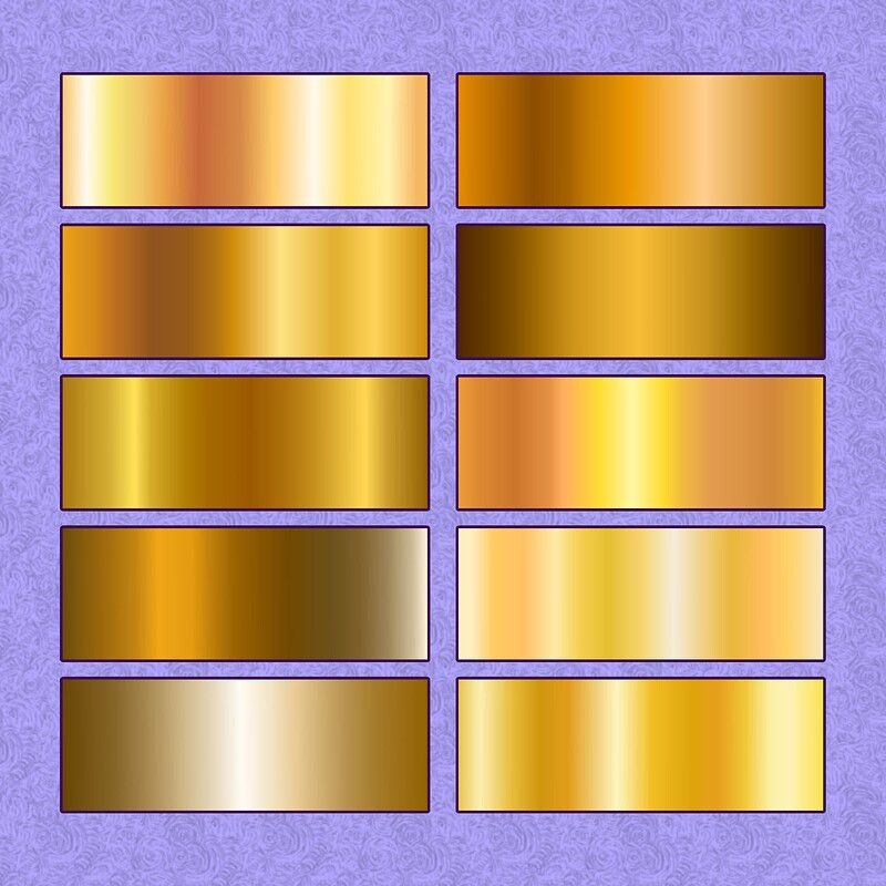 Gold and Pearl - Gradients set for Krita - Brushes and Bundles - Krita ...