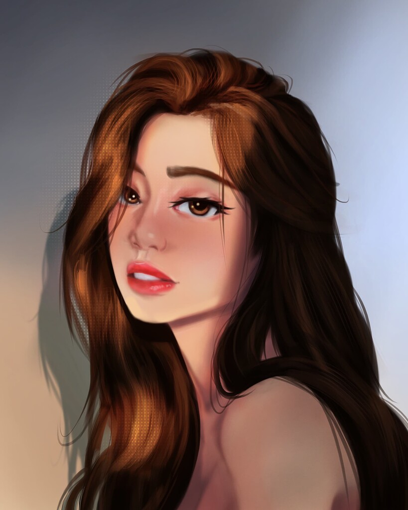 Stylized Portrait and Lighting Study :) - Finished Artworks - Krita Artists
