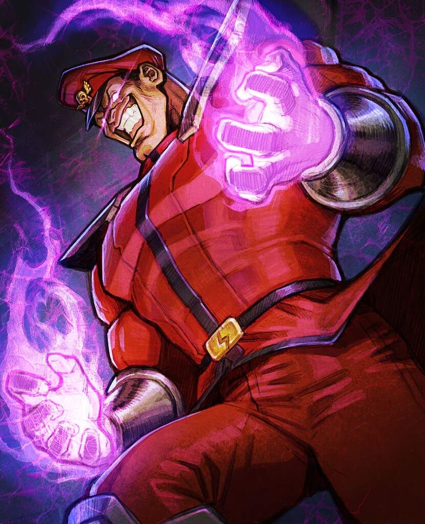 M. Bison fan art from Street Fighter - Finished Artworks - Krita Artists