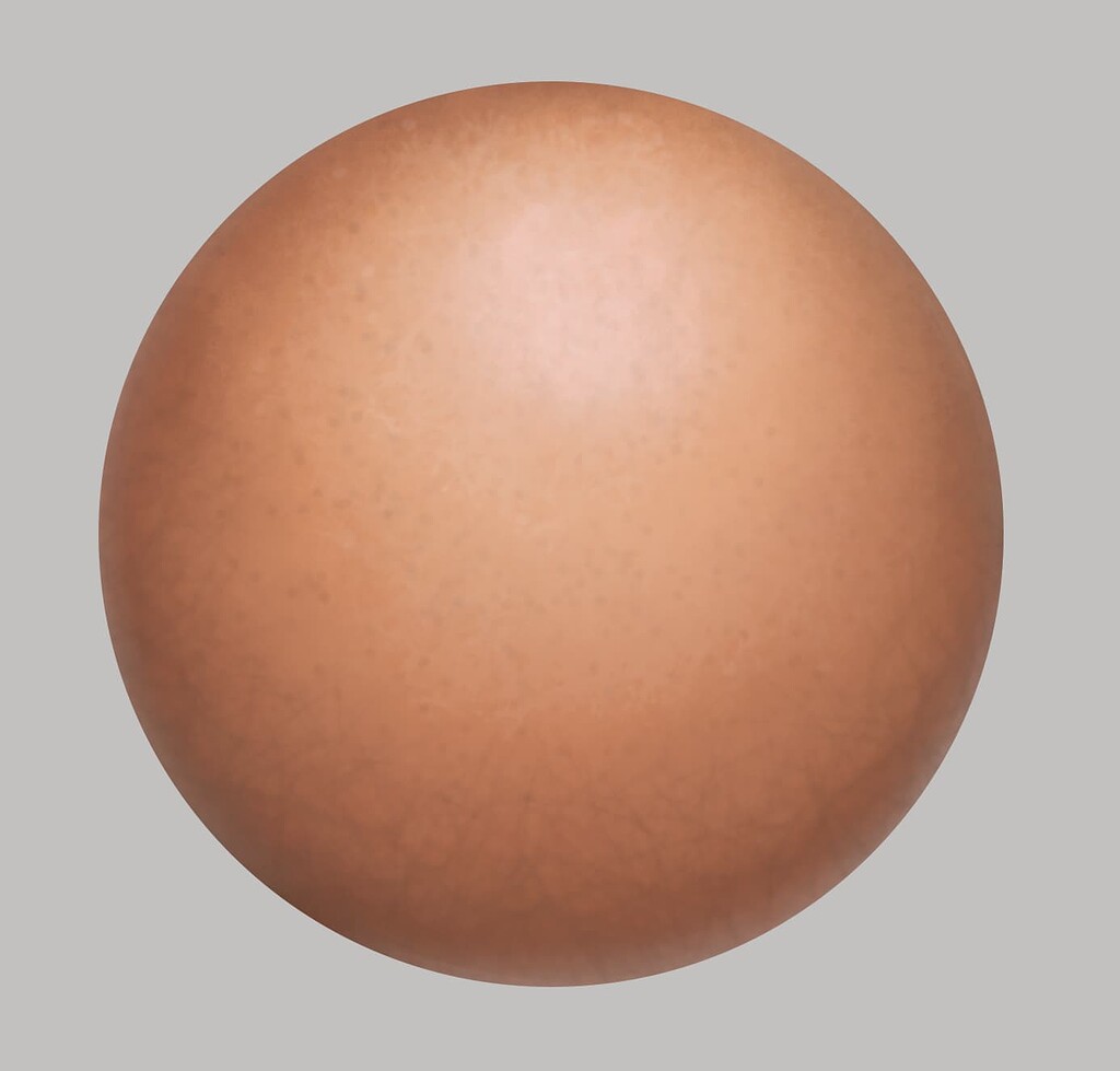 Skin material sphere - Finished Artworks - Krita Artists