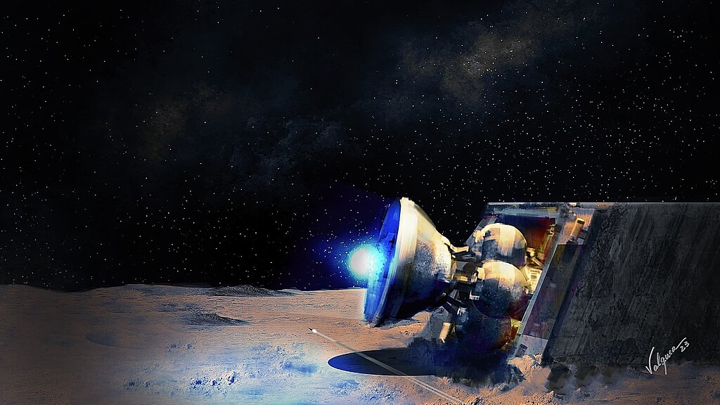 Huge Engine on the Moon - Finished Artworks - Krita Artists
