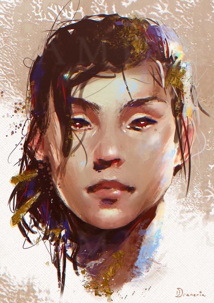 Red Eyed Lady, by Draneria - Finished Artworks - Krita Artists