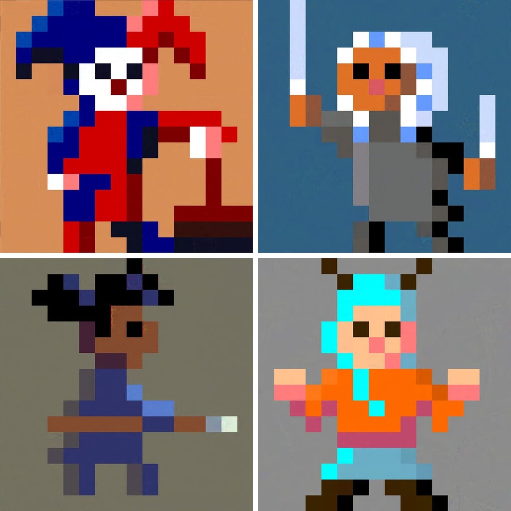 Pixel Art Characters - Finished Artworks - Krita Artists