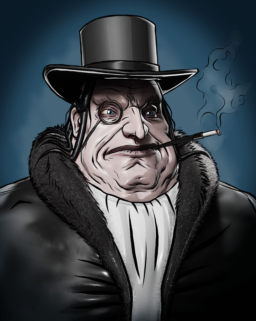 The Penguin (Batman fanart) - Finished Artworks - Krita Artists