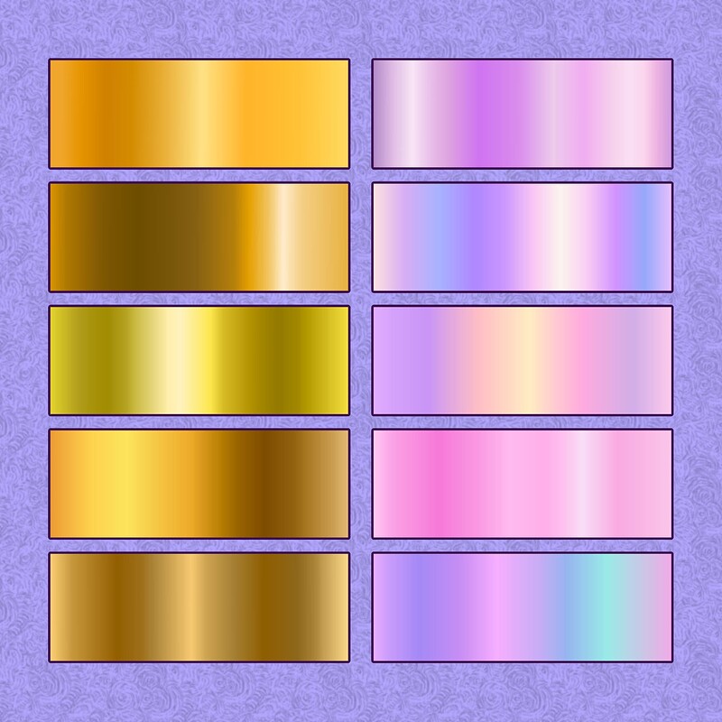 Gold and Pearl - Gradients set for Krita - Brushes and Bundles - Krita ...