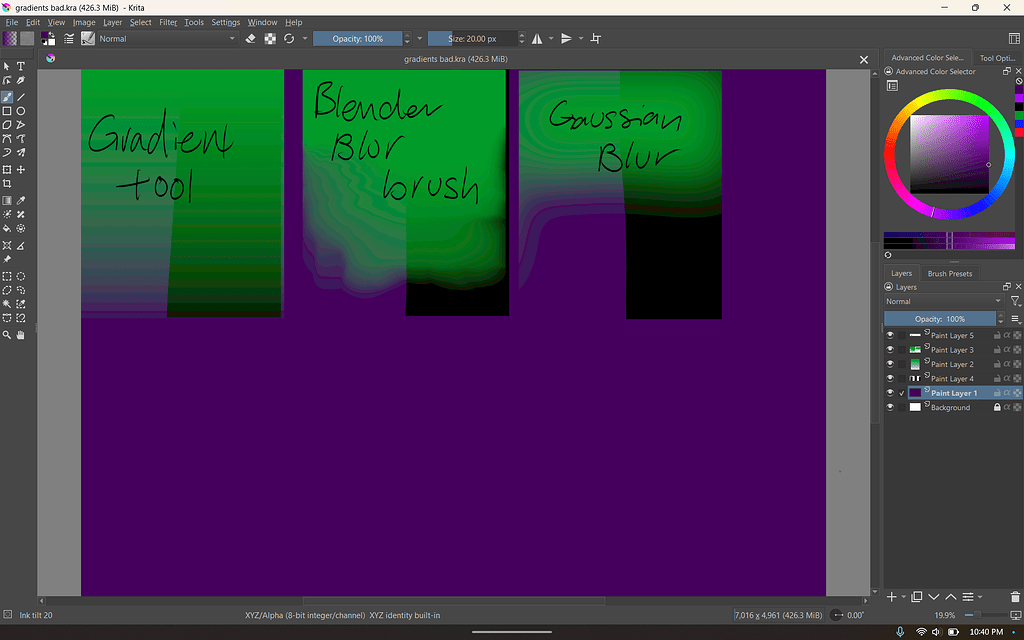 Any and all gradients are not smooth at all :( - General Questions ...