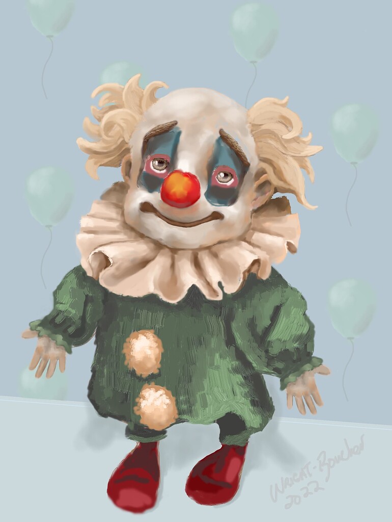 Slightly Creepy Clown - Finished Artworks - Krita Artists
