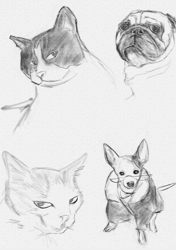 30 min sketch with the Proko 6B pencil brush - sketchbook - Krita Artists
