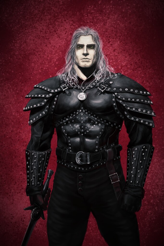Fan-art of the Witcher Netflix - Finished Artworks - Krita Artists