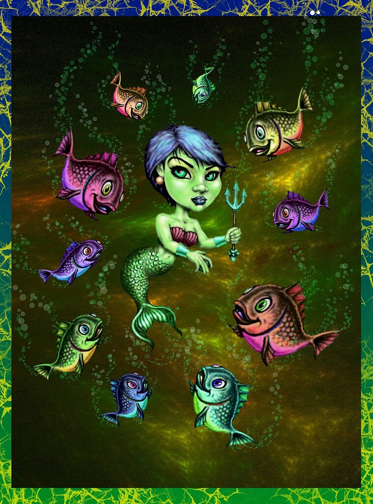 Fish Fans - Finished Artworks - Krita Artists