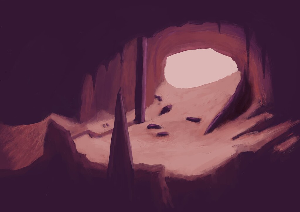 Sandy cave - Finished Artworks - Krita Artists