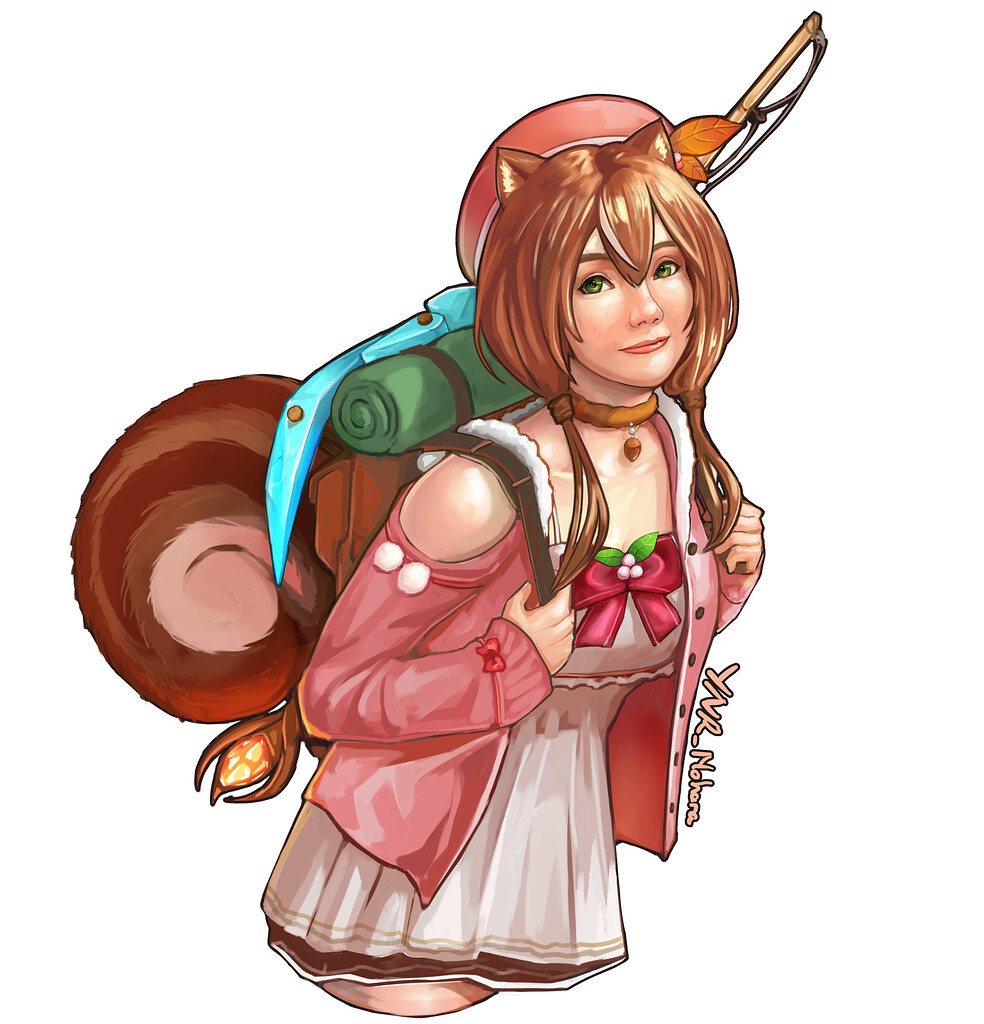 Risu Preparing for Adventure! - Finished Artworks - Krita Artists