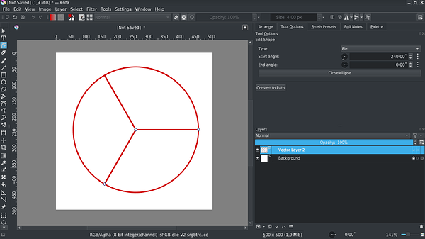 Help : Perfectly dividing a circle into multiple sections ? Possible in Krita ? - General ...