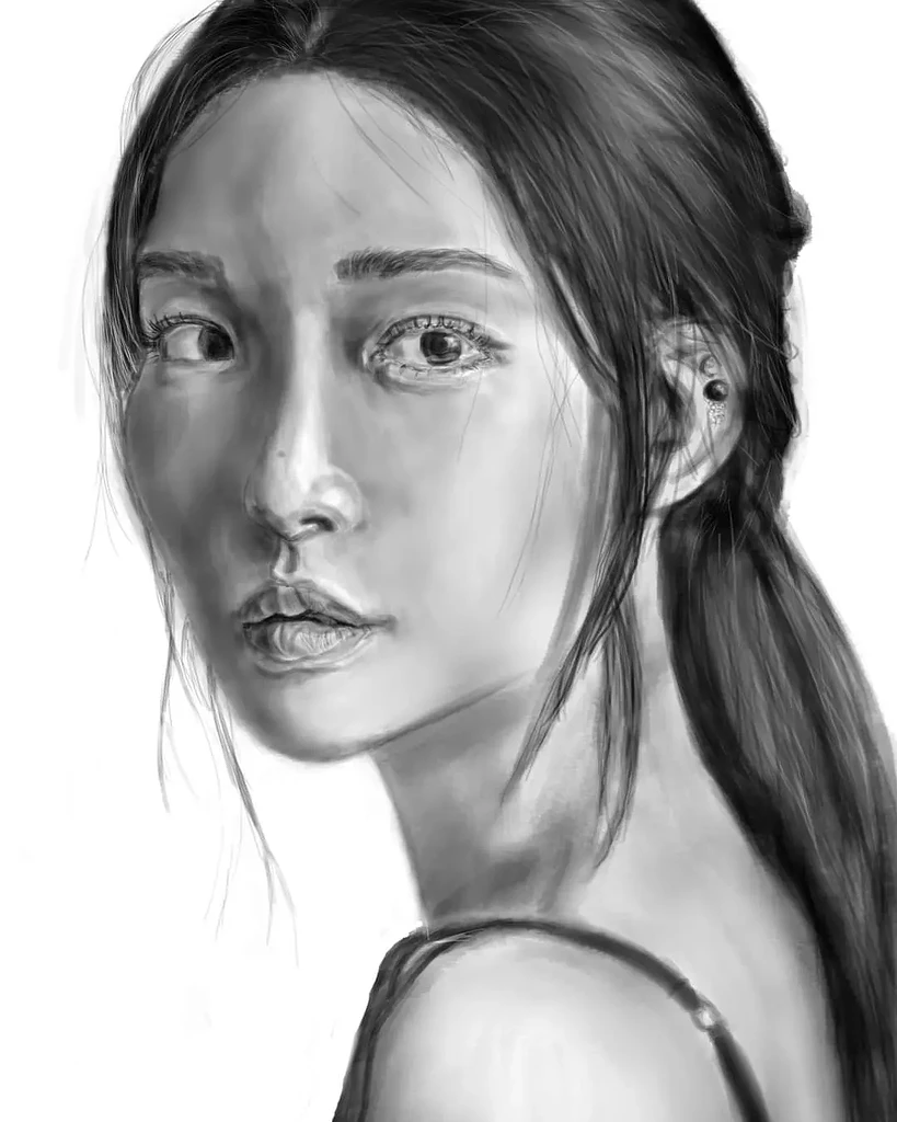 Third portrait with xppen - Finished Artworks - Krita Artists