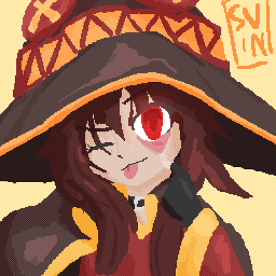Megumin Pixel Art - Finished Artworks - Krita Artists