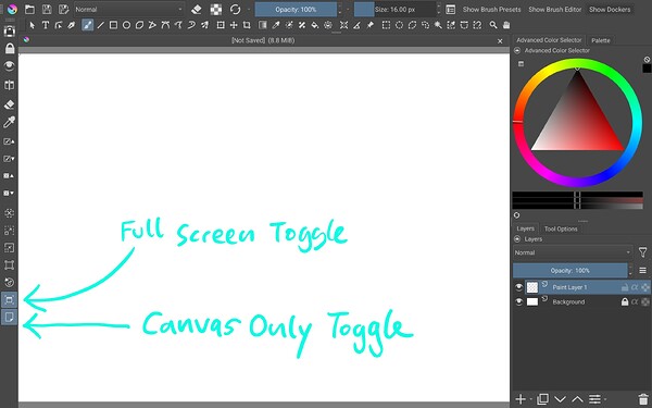 Is there intuitive or simple user interface mode for Krita tablet/pad ...