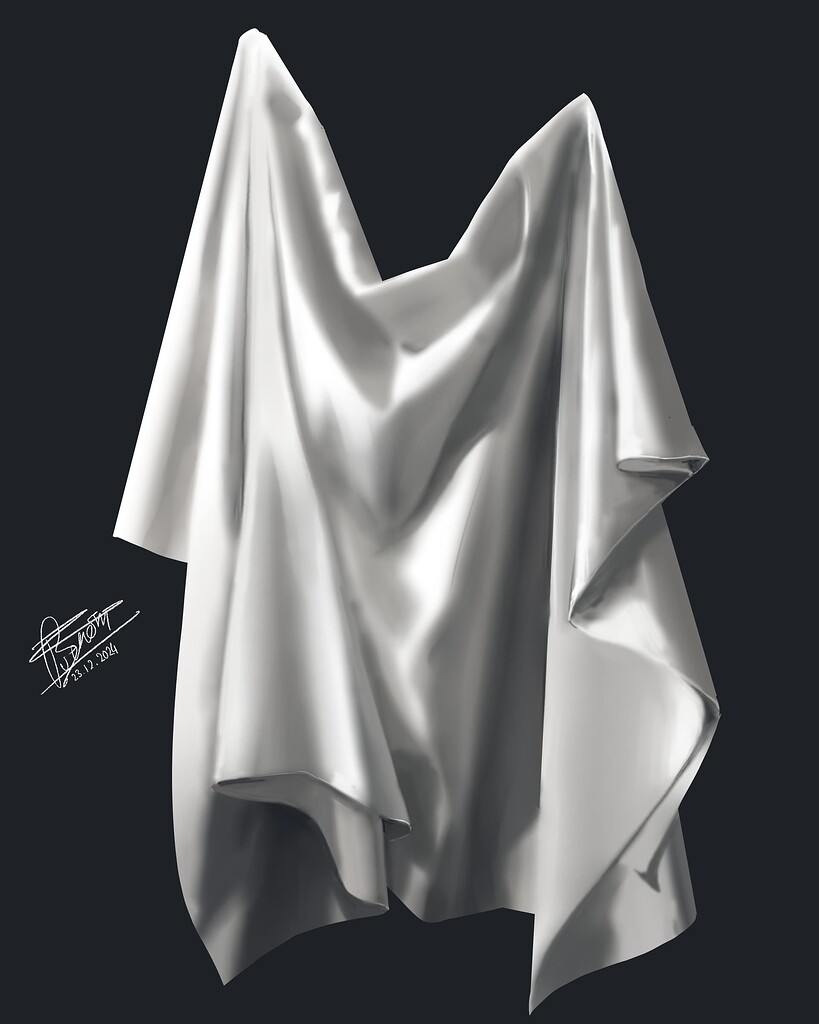 Study of Draping cloth, practice - Finished Artworks - Krita Artists