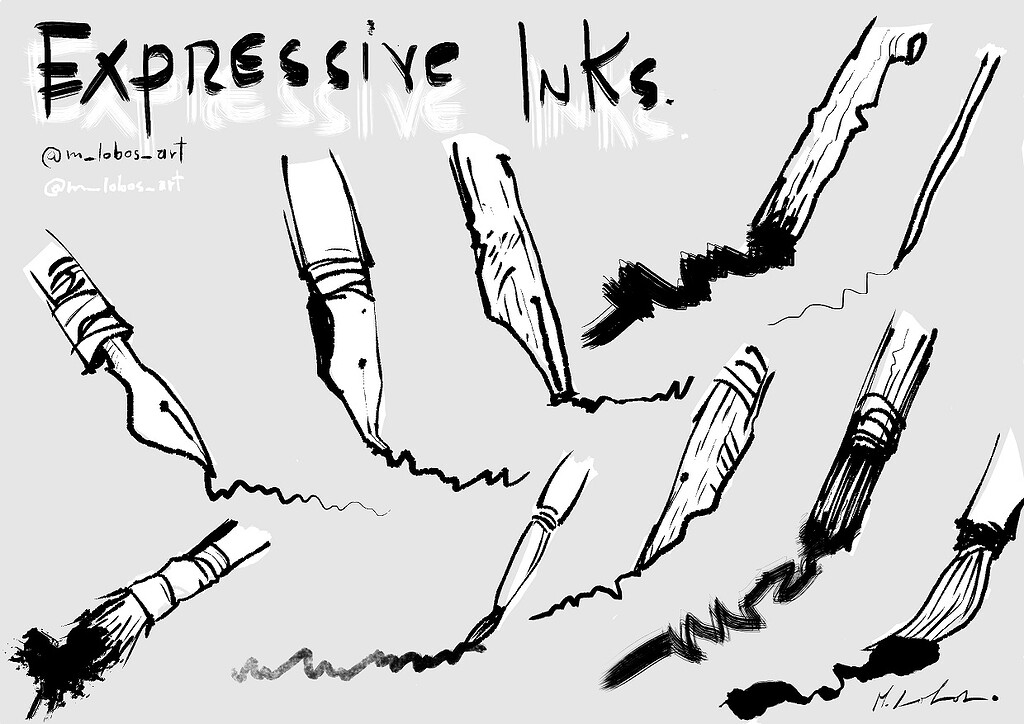 Expressive Inks bundle brushes for krita 5 - Brushes and Bundles ...