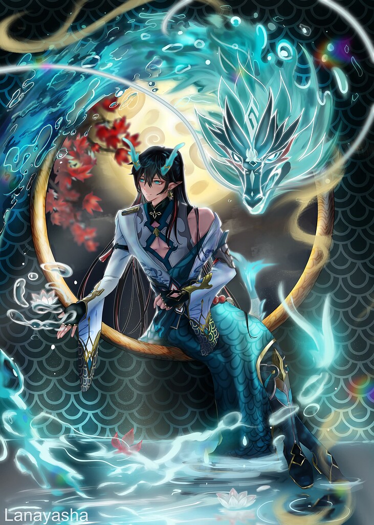 Dan Heng fan art Honkai Star Rail - Finished Artworks - Krita Artists