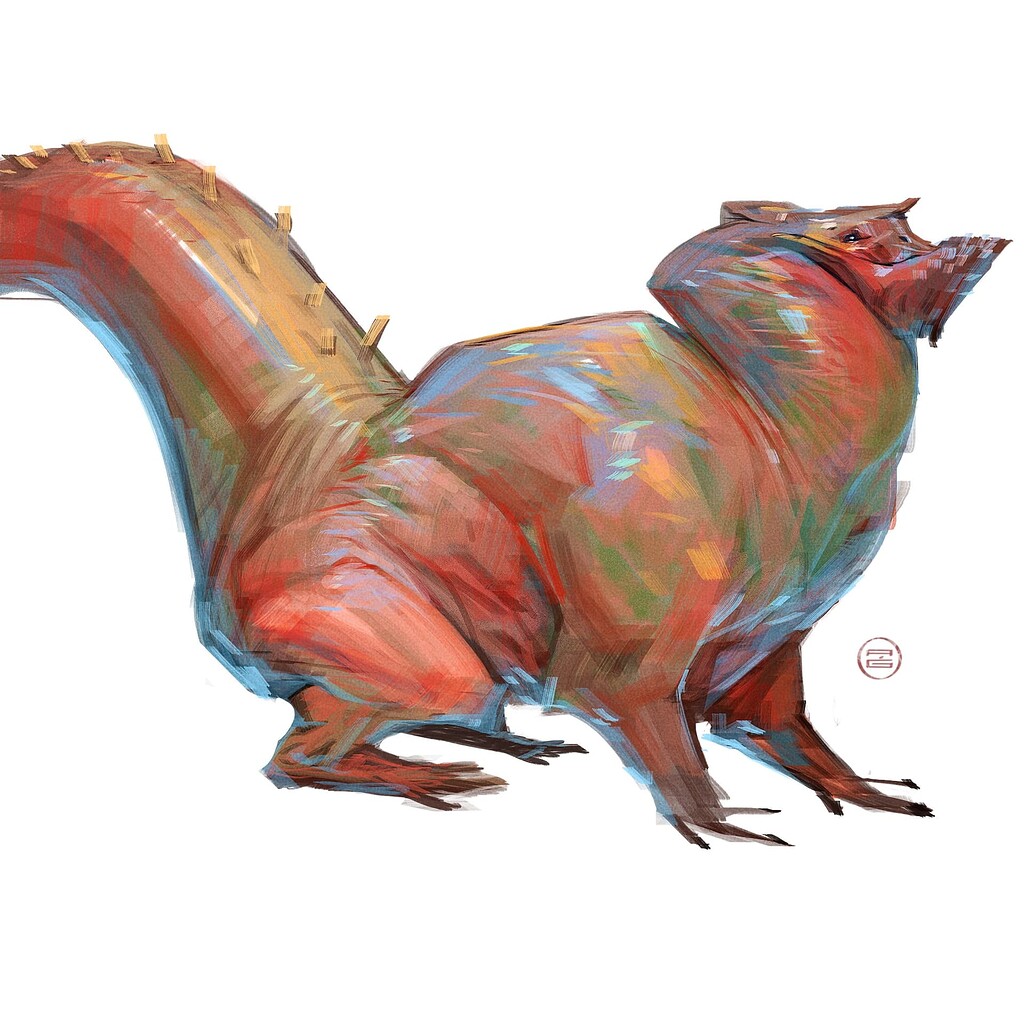 33 min creature painting - Finished Artworks - Krita Artists