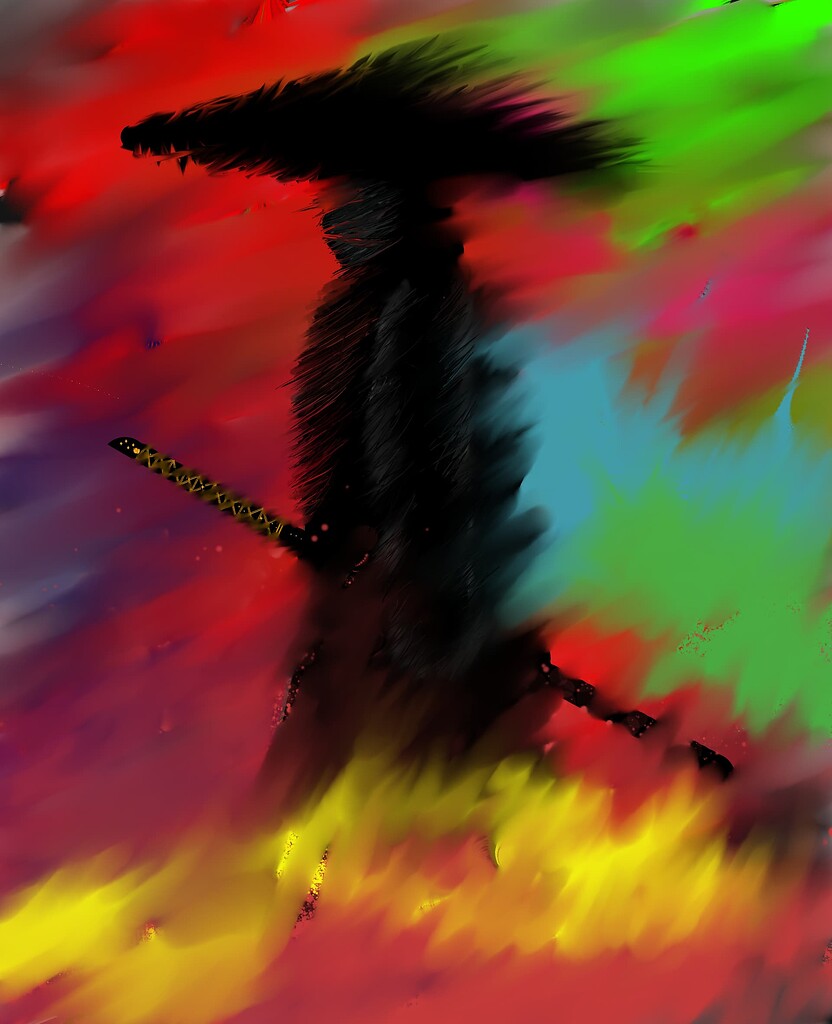 Abstract Of Samurai - Finished Artworks - Krita Artists
