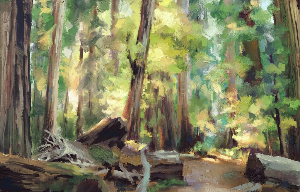 Forest Painting - Finished Artworks - Krita Artists