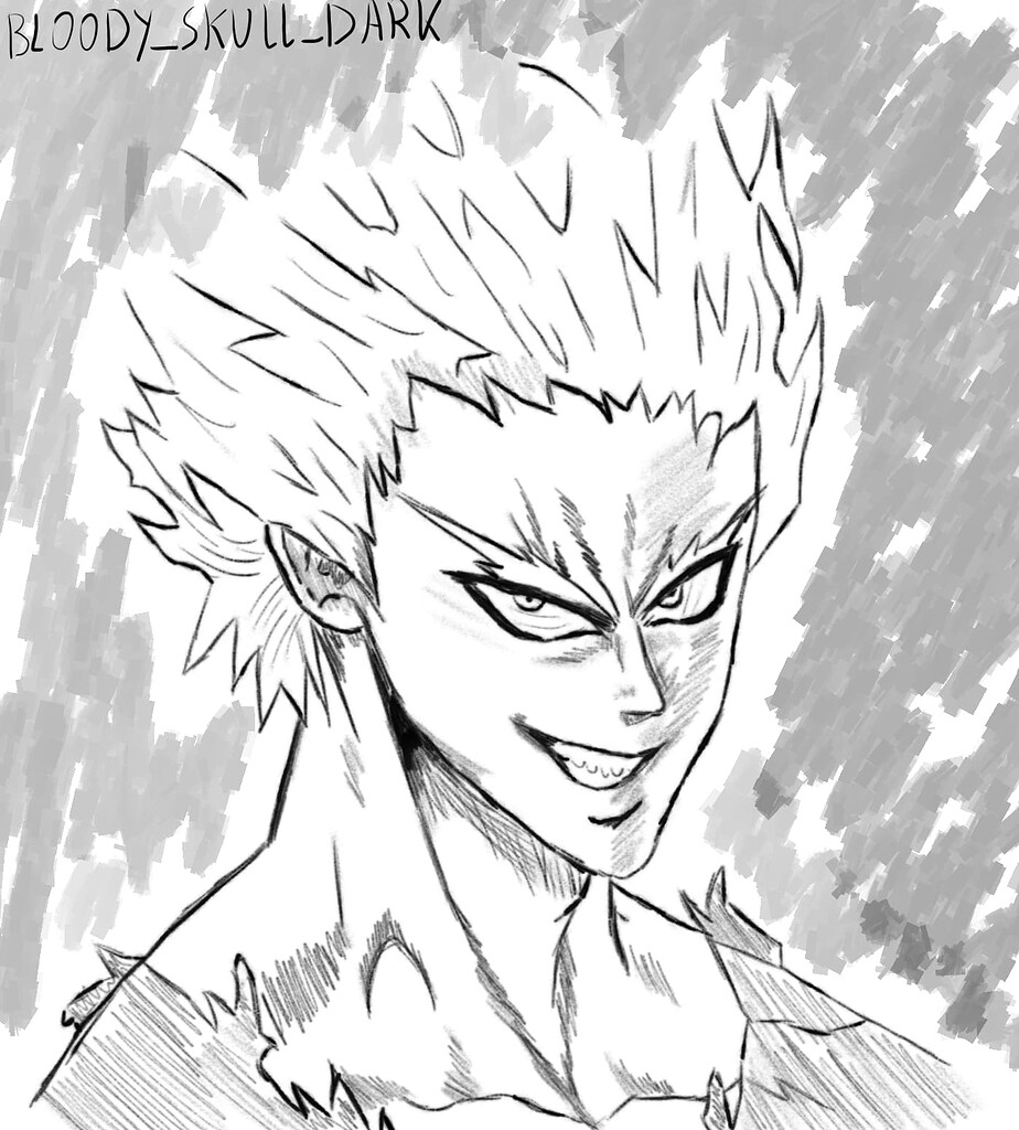 Garou from One Punch Man - Finished Artworks - Krita Artists