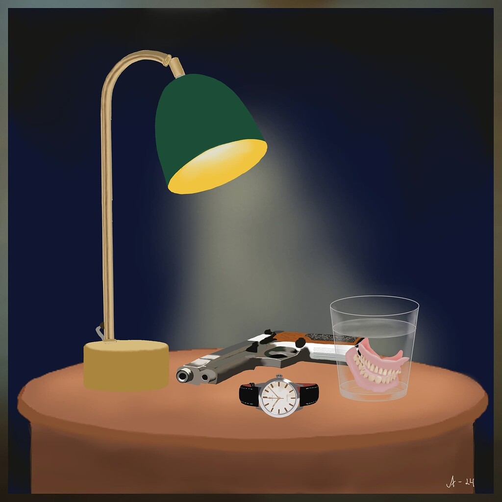 James Bond is sleeping - Finished Artworks - Krita Artists