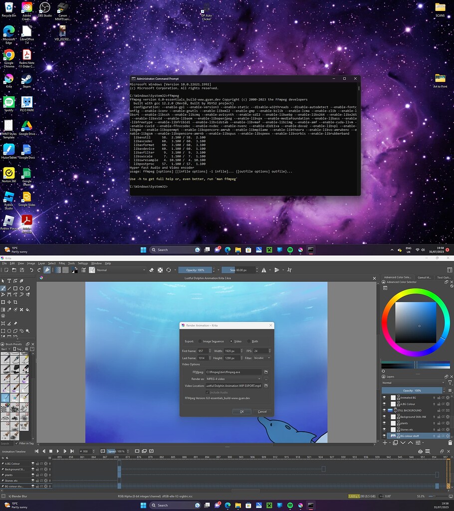I have encountered the dreaded 'Could not render animation: unknown ...