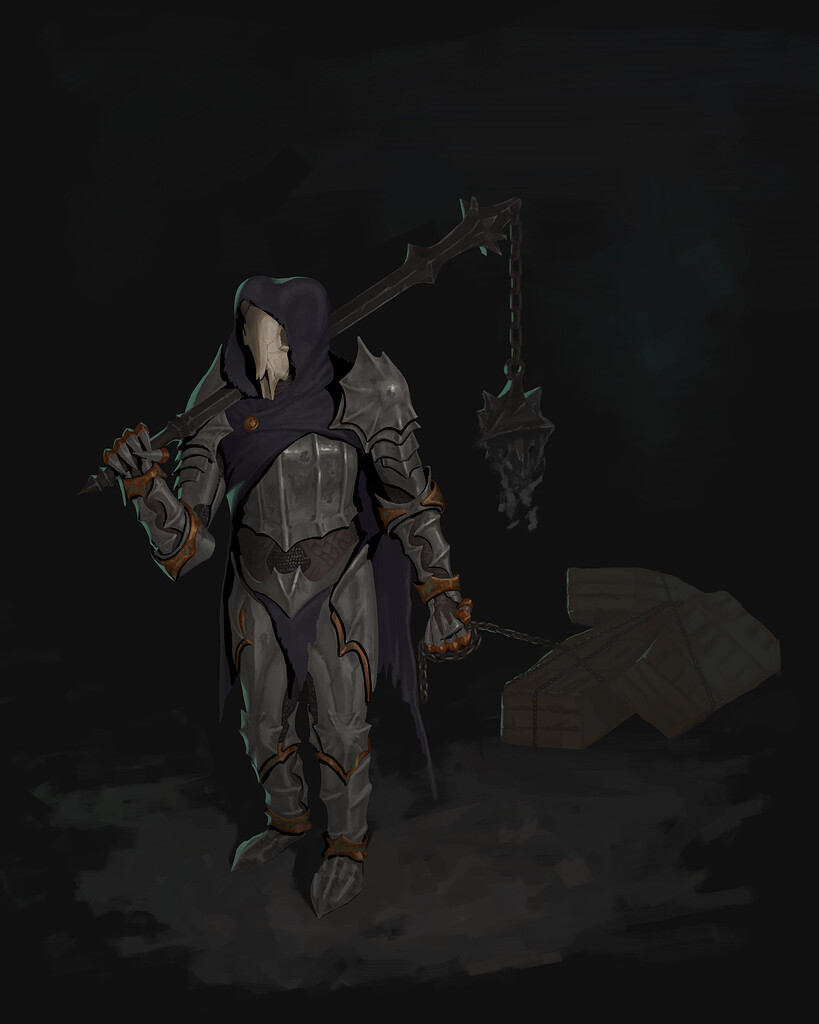 The Soul Reaper character illustration - Finished Artworks - Krita Artists