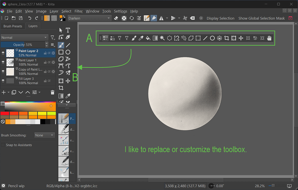 UI - replacing or customizing toolbox? - Basics & Interface - Krita Artists