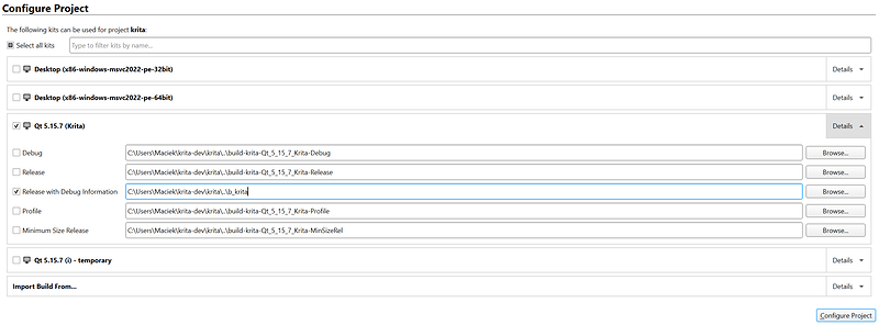 Need help importing krita project into qt creator - Developer Questions - Krita Artists