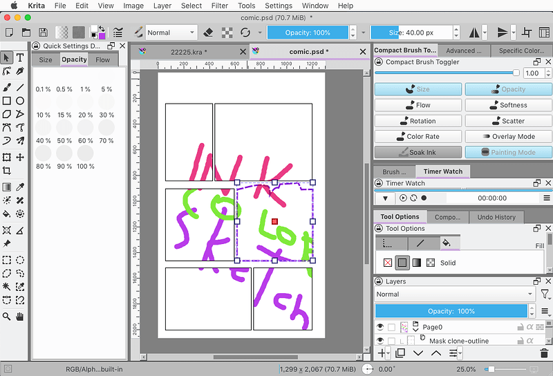 Krita Emphasised tab and theme collection - Resources - Krita Artists