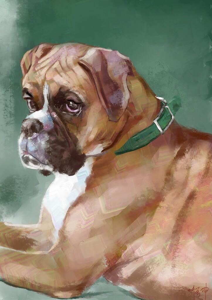 Boxer - Finished Artworks - Krita Artists