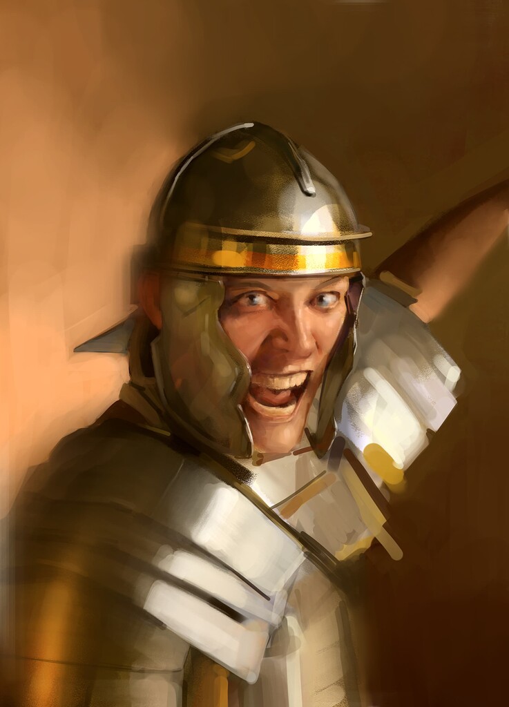 Roman warrior photo study - Finished Artworks - Krita Artists