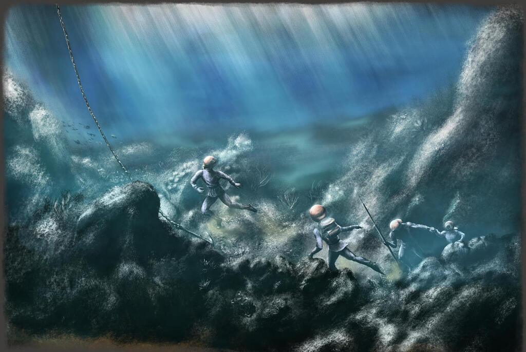 Underwater Scene Vingt mille lieues sous les mers - Finished Artworks ...