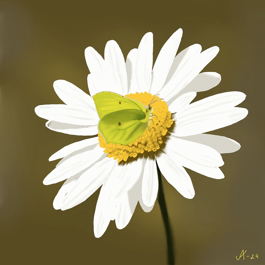 One flower - Finished Artworks - Krita Artists