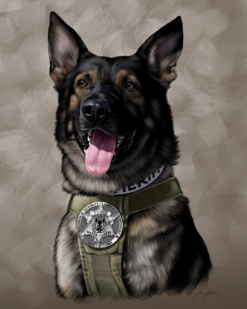 K9 Officer "Caliber" - Finished Artworks - Krita Artists